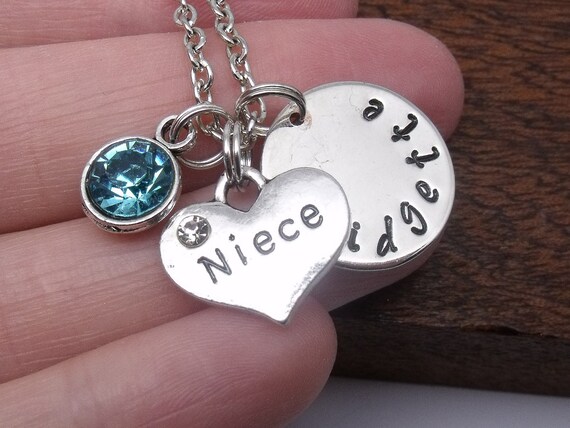 Niece name necklace gift niece jewellery niece pendant | Etsy