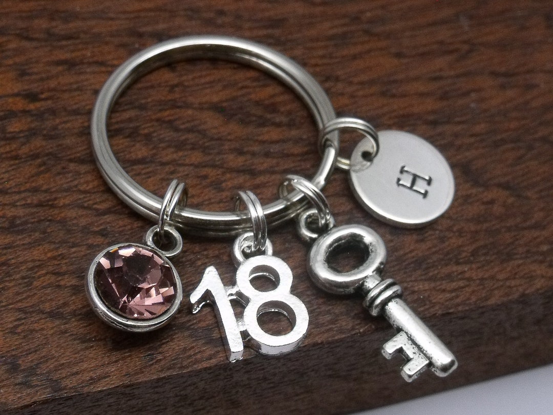18th Birthday Keyring Gift, 18th Birthday Keychain, 18th Key Gift ...