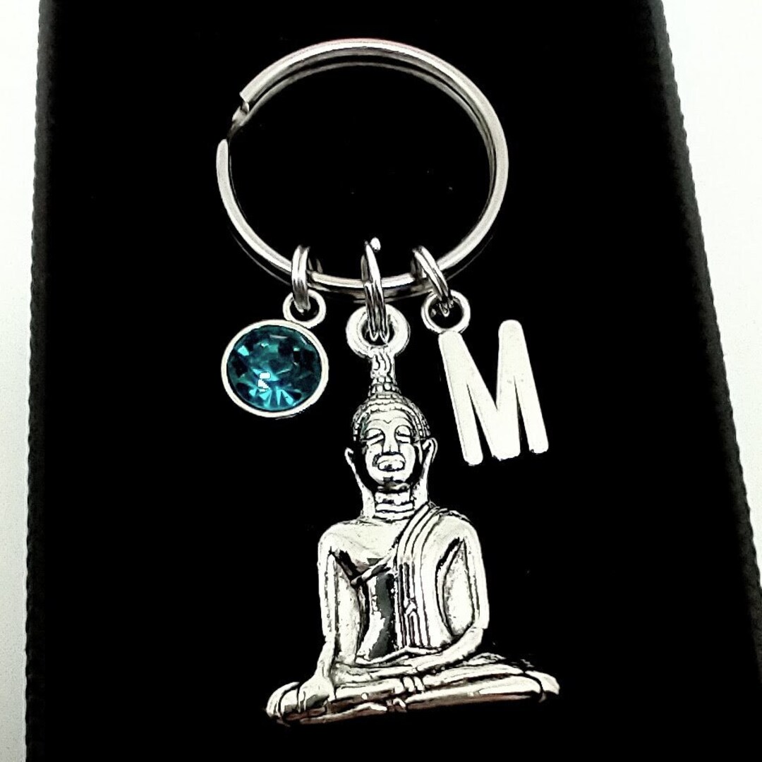 Buddha 3D Double Sided Charm Keyring Gift, Personalised Keychain Boxed ...