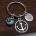 Anchor Keyring Gift, Anchor Keychain, Personalised Anchor Gift ...