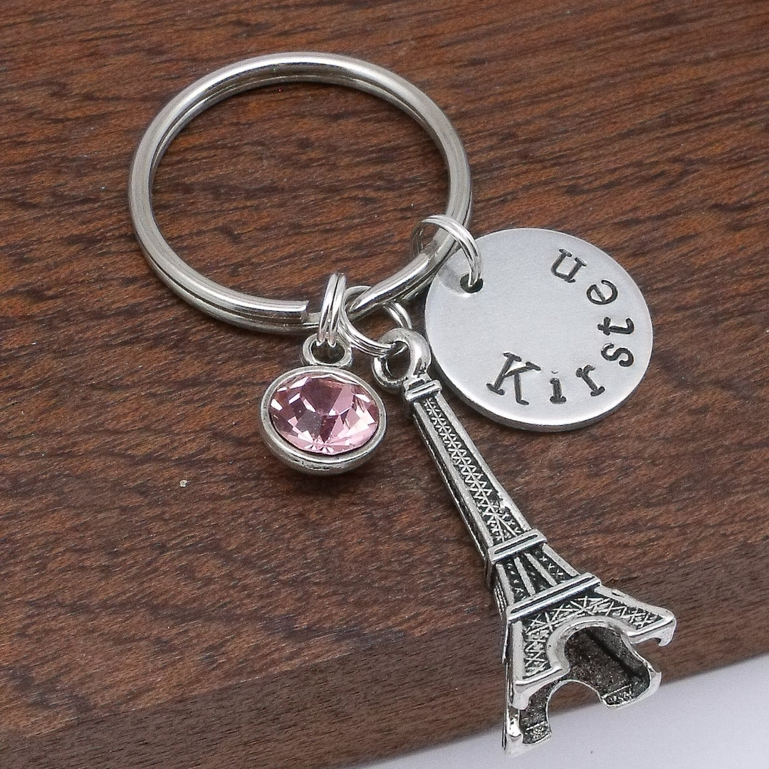 Paris Eiffel Tower Name Keyring, Eiffel Tower Keychain, Paris Eiffel ...