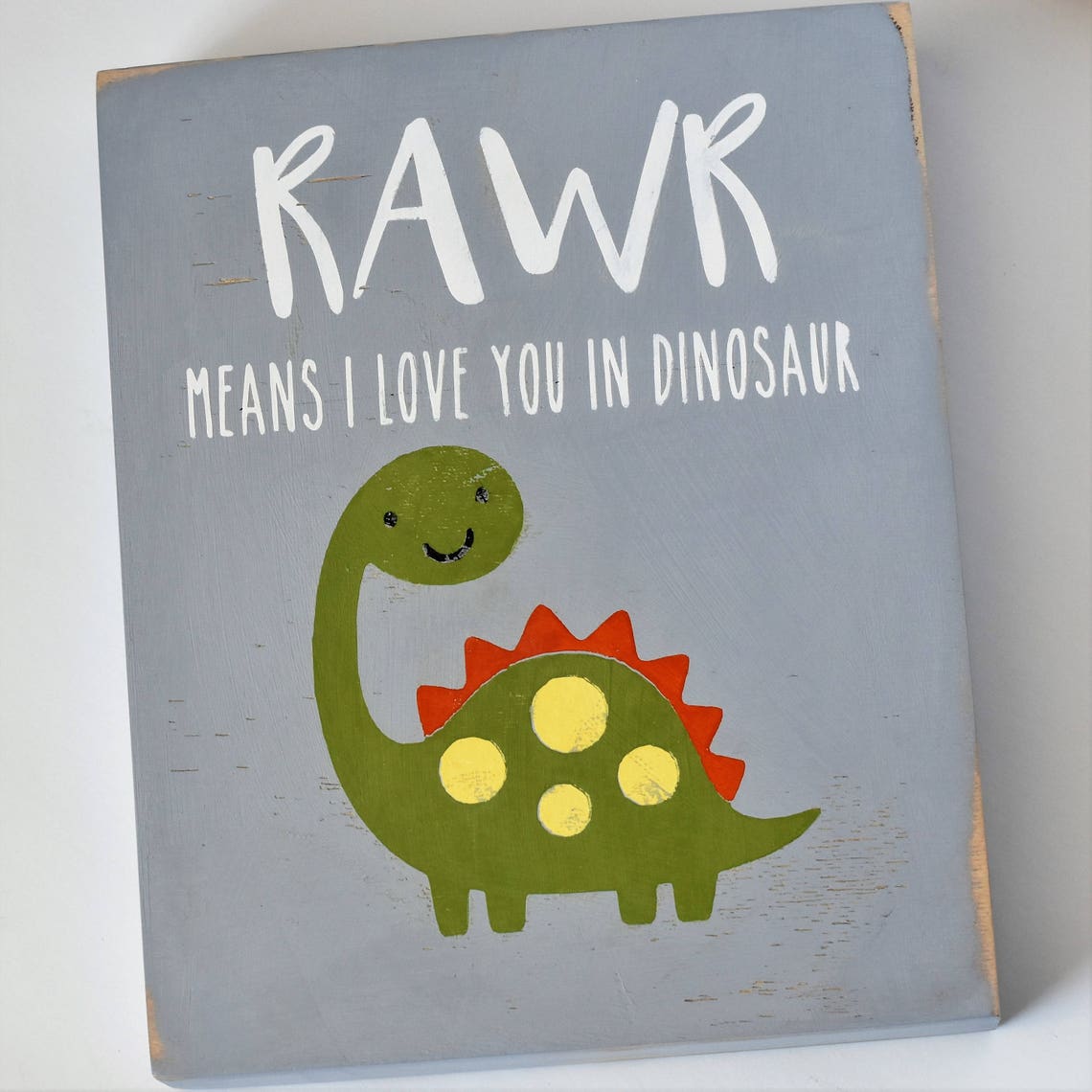 RAWR Means I Love You in Dinosaur / Baby Room / Nursery Art / Dinosaur ...