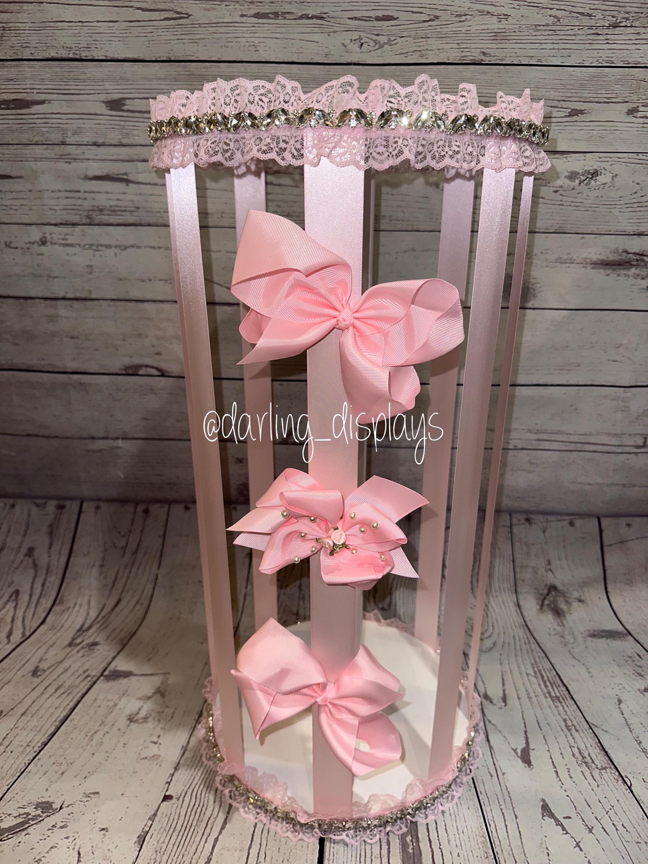 Spinning Bow Carousel.. Custom. Clip / Bow Holder / Storage **READ ...