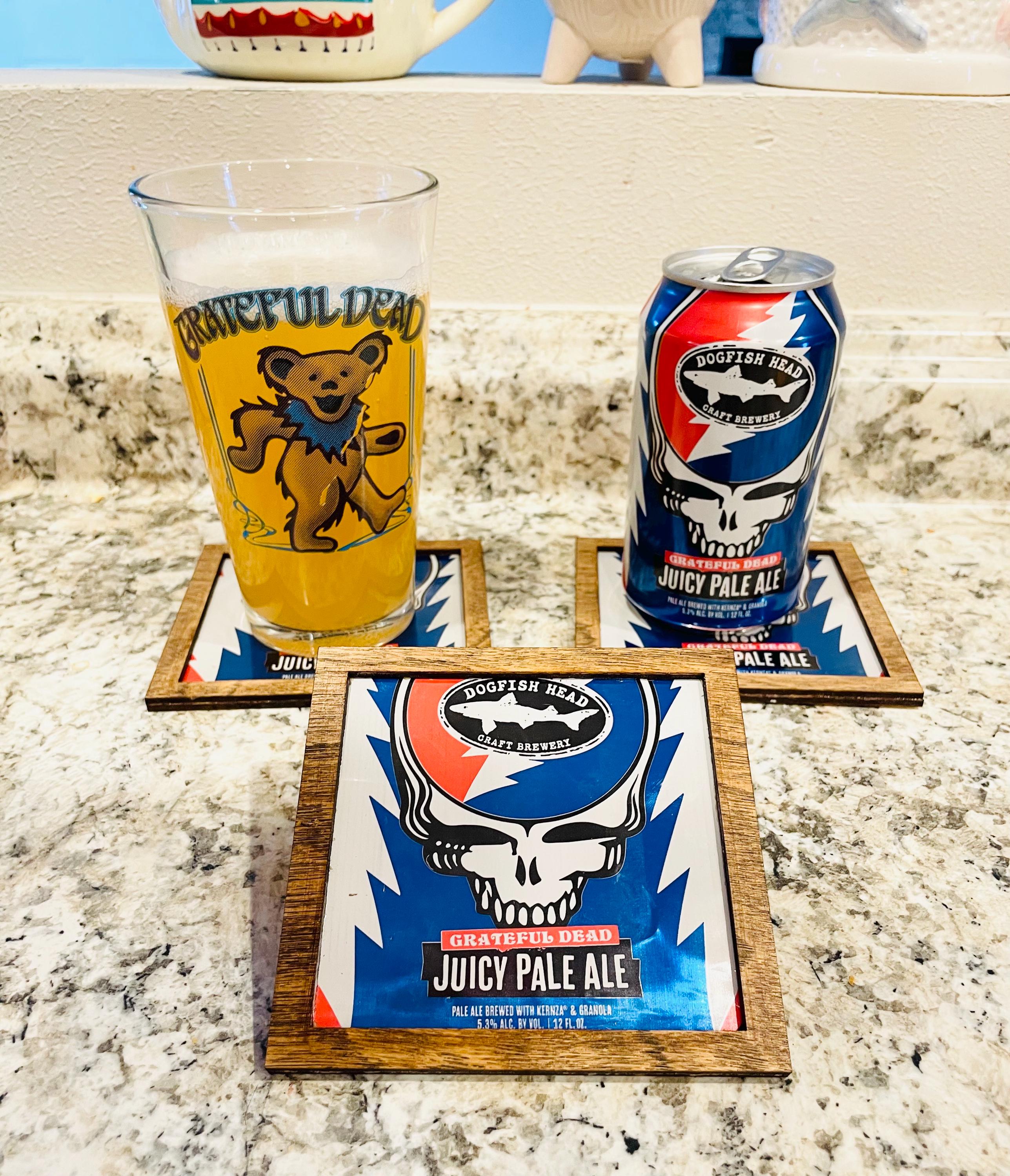 Beer Cans Turned Into Coasters With Wood Frame - Etsy