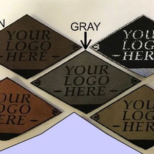 Leather Patch Any Logo - Etsy