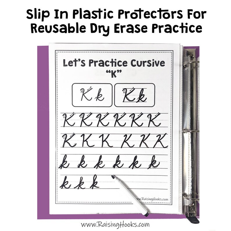 Cursive Writing Learning Worksheets, Homeschool, Tracing, Writing, A to ...