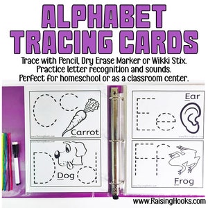 Alphabet Letter Worksheets, Preschool, Kindergarten, Homeschool, A to Z ...