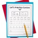 Cursive Writing Learning Worksheets, Homeschool, Tracing, Writing, A to ...