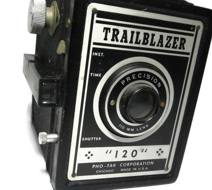 Vintage Trailblazer 120 Camera 1950's Pho-tak Corporation Camera Old ...