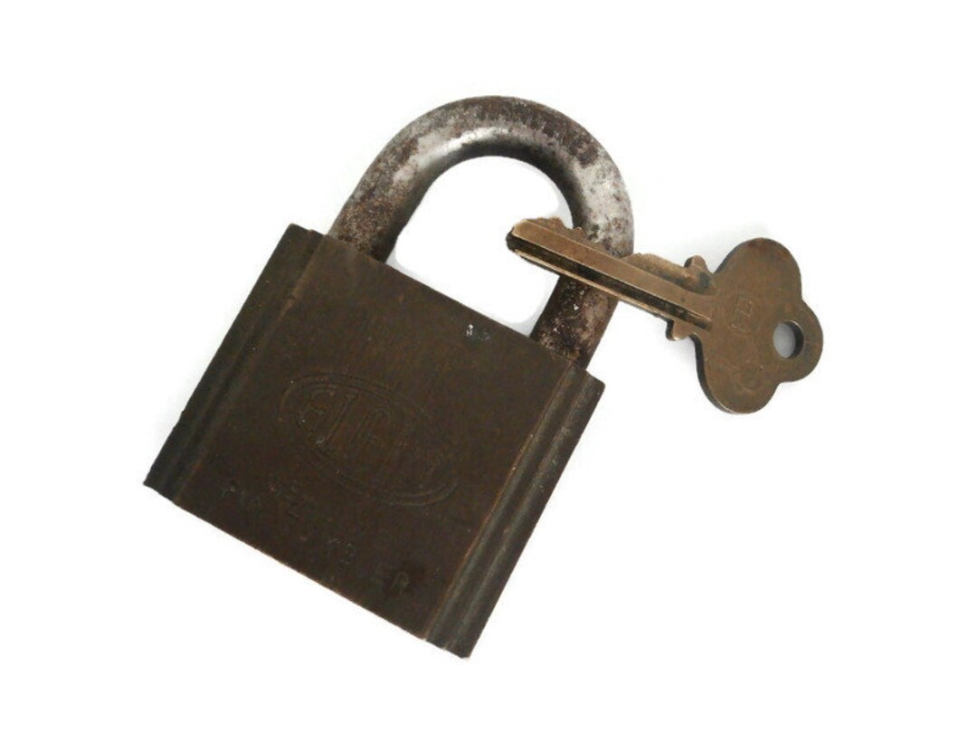Vintage ELGIN Brass Padlock | Working Lock and Key, Key Man - Etsy