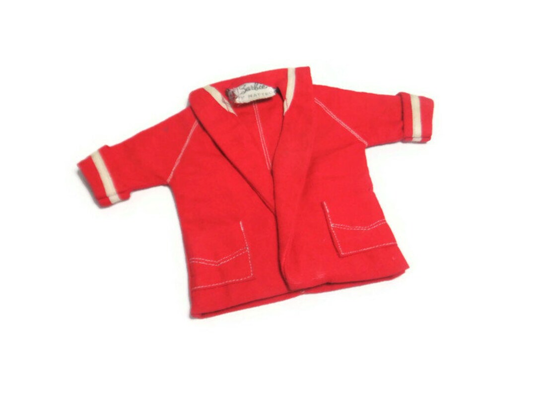 Vintage 1960's Barbie by Mattel Red Sailor Collar Jacket From Resort ...