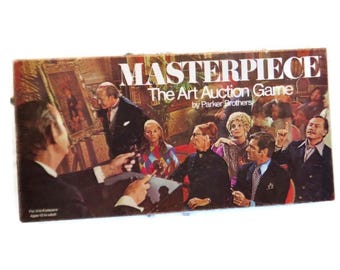 Vintage 1970 Masterpiece the Art Auction Board Game by Parker Brothers ...