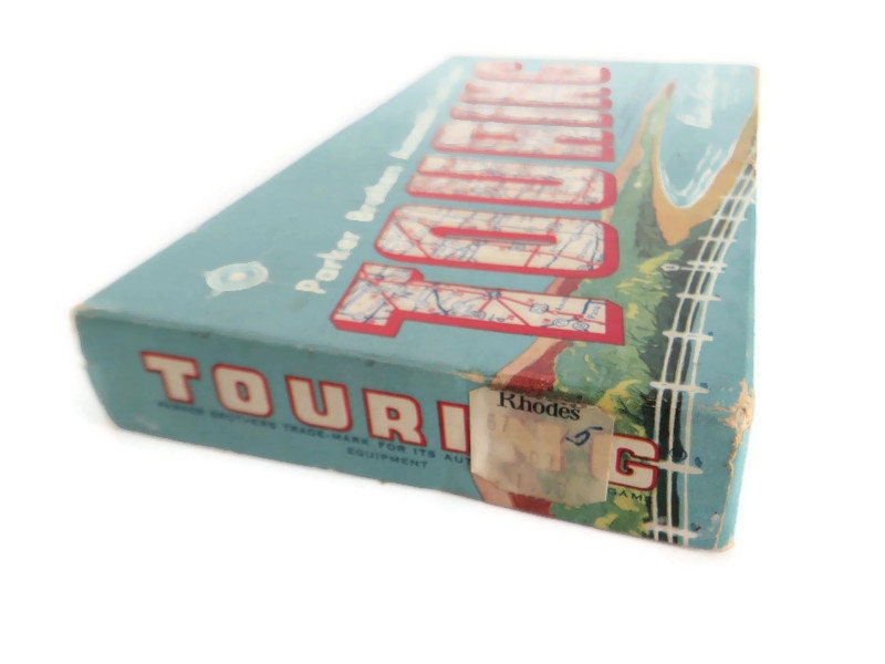 1958 Parker Brothers Inc touring Card Game Vintage Automobile Card Game ...