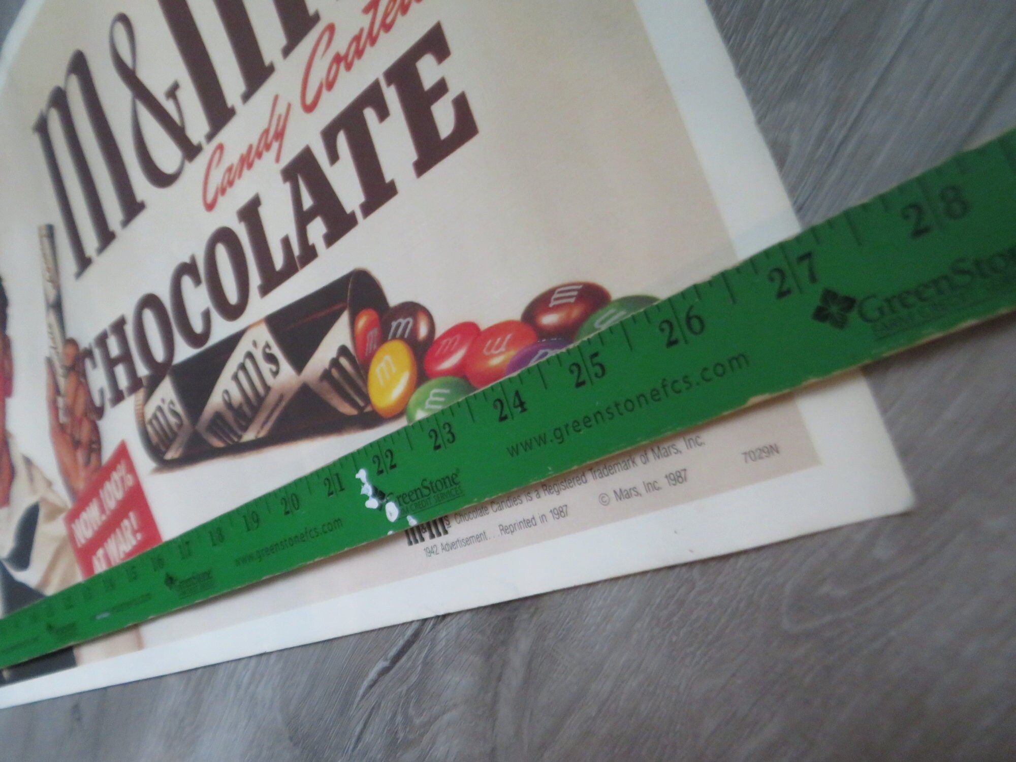 Vintage 1987 Mars m&m's Poster Candy Coated - Etsy