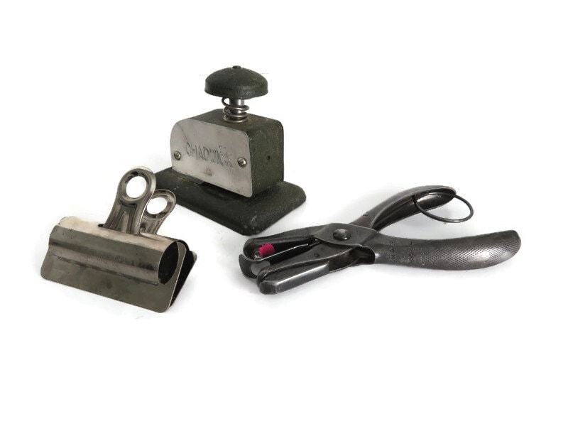Vintage Office Small Industrial Tools Chadwick Hole Punch - Etsy