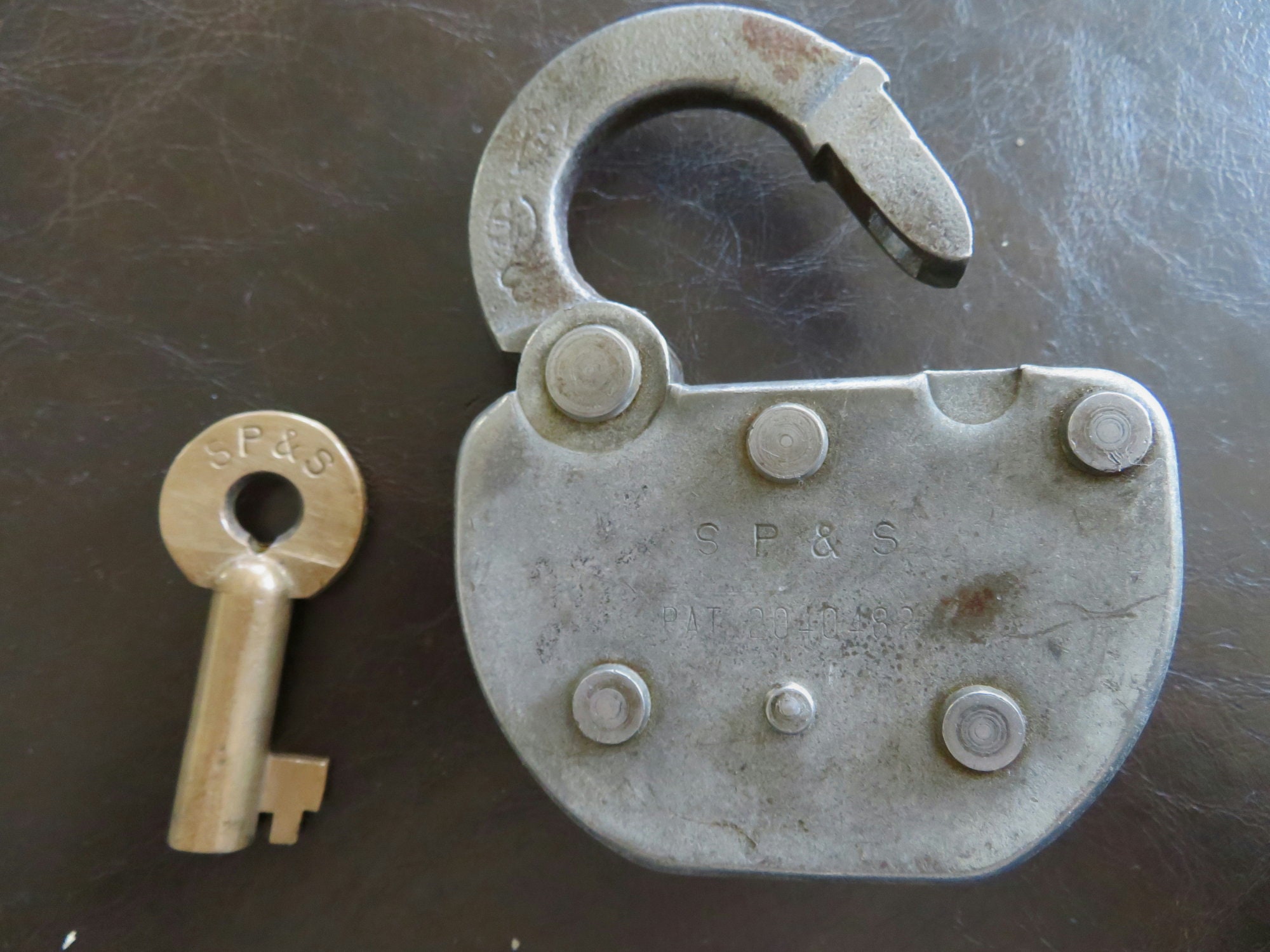 Vintage SP&S adlake Lock With Brass Key 1960 Spokane, Portland and ...