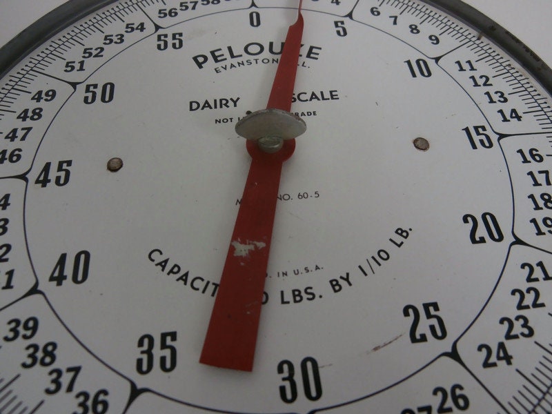 Vintage Pelouze Hanging Scale Industrial Model No. 60-5 Old Dairy Scale ...