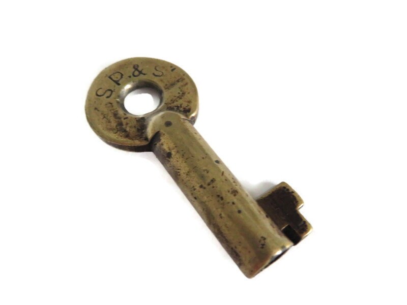 Vintage Brass Adlake Rail Road Key SP&S Spokane, Portland and Seattle ...