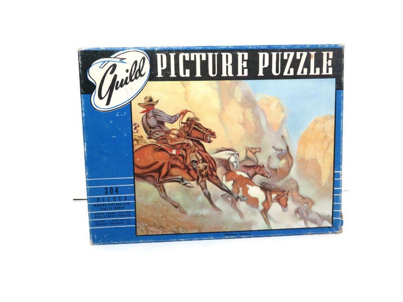 Vintage Guild Picture Puzzle No. 2900 Series hh 304 Piece Interlocking ...
