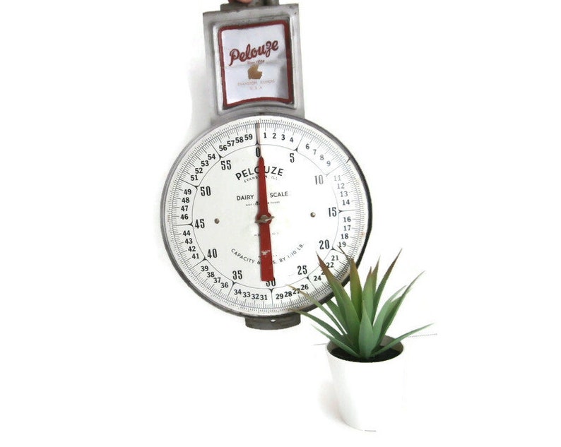 Vintage Pelouze Hanging Scale Industrial Model No. 60-5 Old Dairy Scale ...
