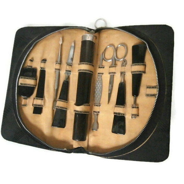 Vintage Manicure Set - Etsy