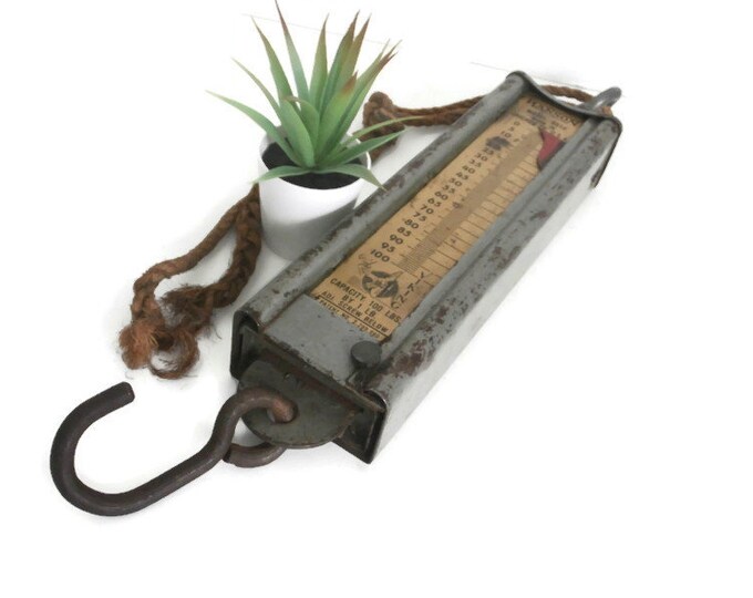 Vintage Hanson Hanging Scale | Large Hanson Model 8910 Scale | Old "the ...