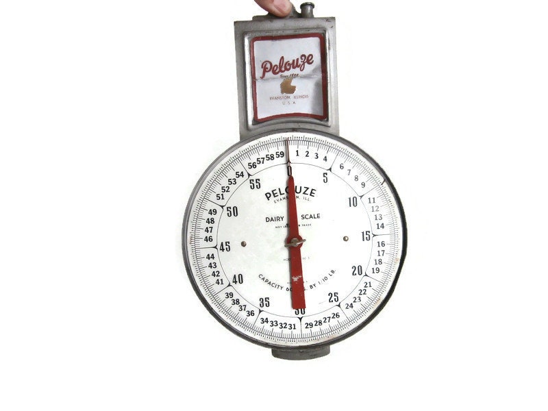 Vintage Pelouze Hanging Scale Industrial Model No. 60-5 Old Dairy Scale ...