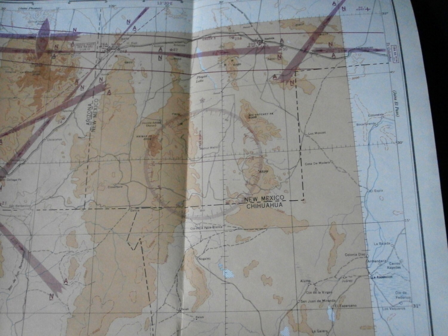 Big Vintage Wall Map Douglas P-3 Sectional Aeronautical Chart Map March ...