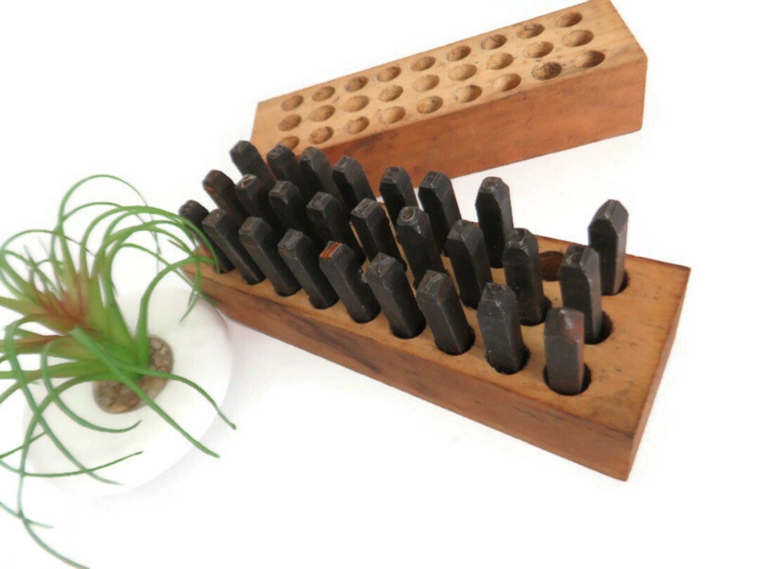 Vintage Machine Made Young Bros. Steel Letter Stamps 3/16" Punches in ...