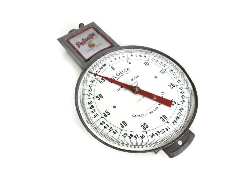 Vintage Pelouze Hanging Scale Industrial Model No. 60-5 Old Dairy Scale ...