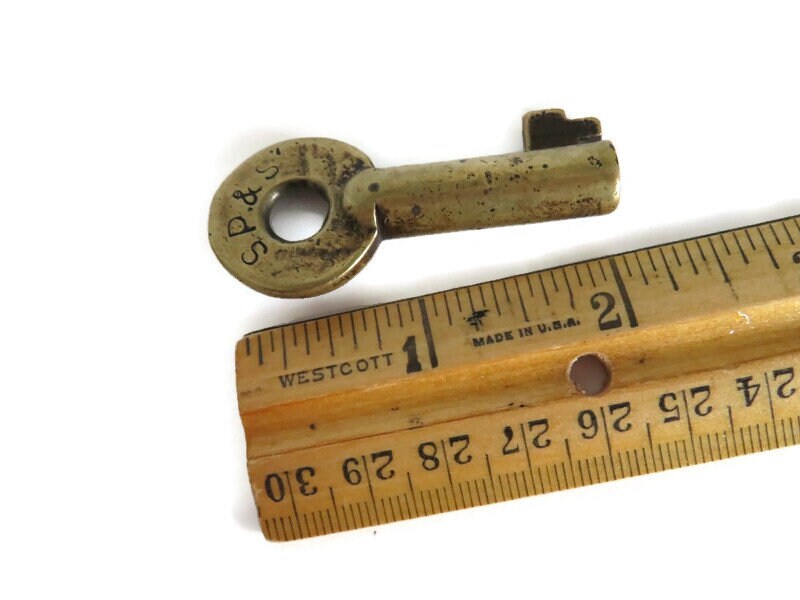 Vintage Brass Adlake Rail Road Key SP&S Spokane, Portland and Seattle ...