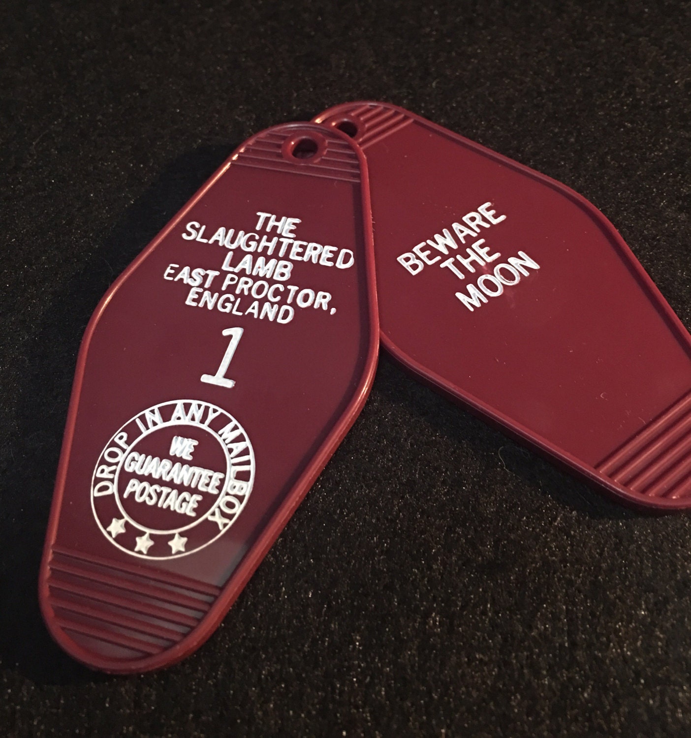 American werewolf in london key tag | Etsy