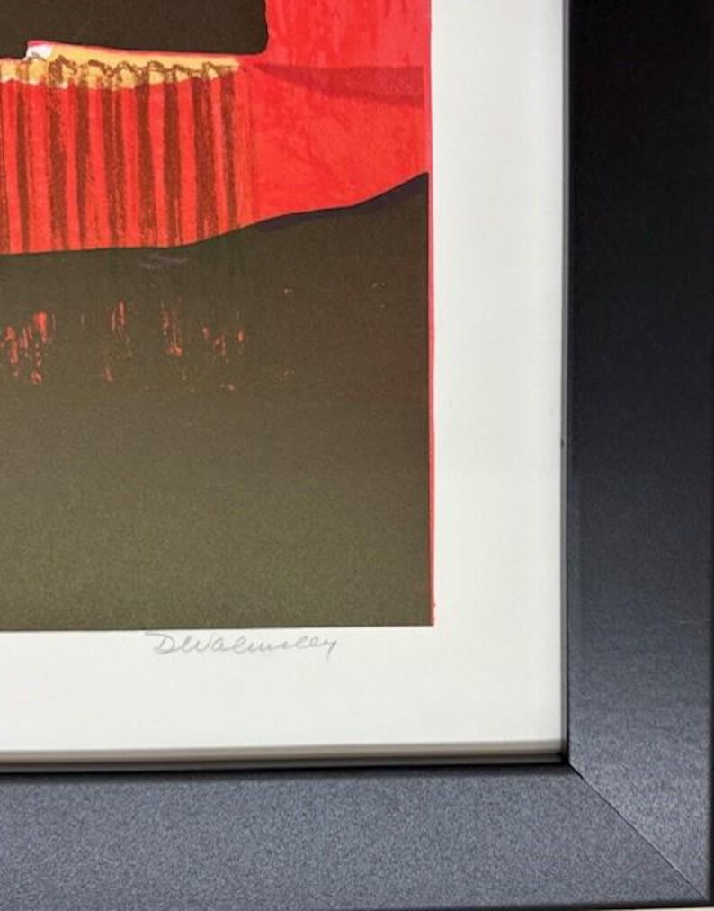 Walmsley "urban Memory" Signed & # Abstract Art Mid Century FRAMED NEW ...