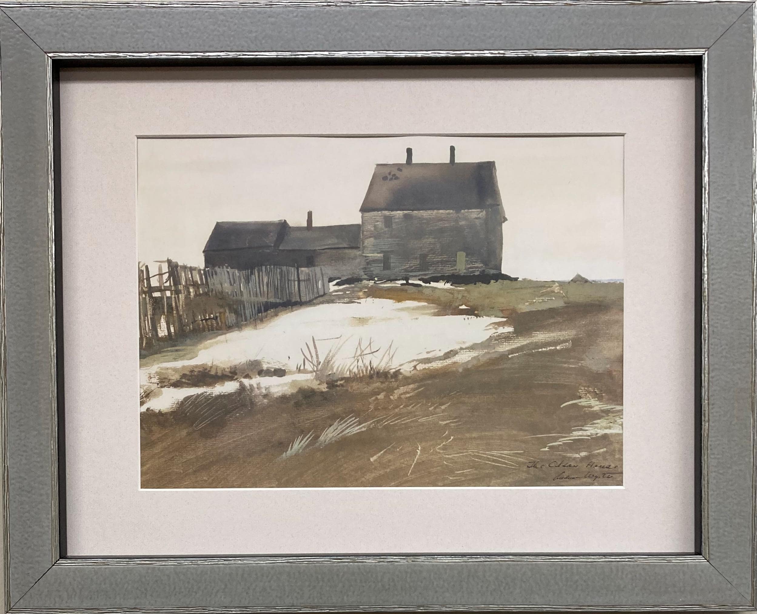 Andrew Wyeth "two Olson House '58" CUSTOM FRAMED Art Americana Rural ...