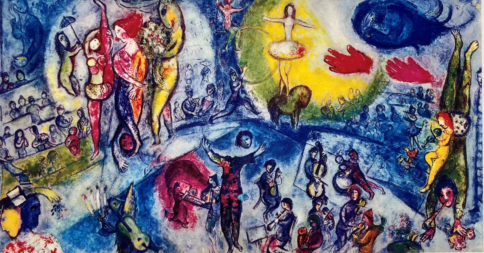 Marc Chagall The Circus Rare Custom Framed Limited Etsy