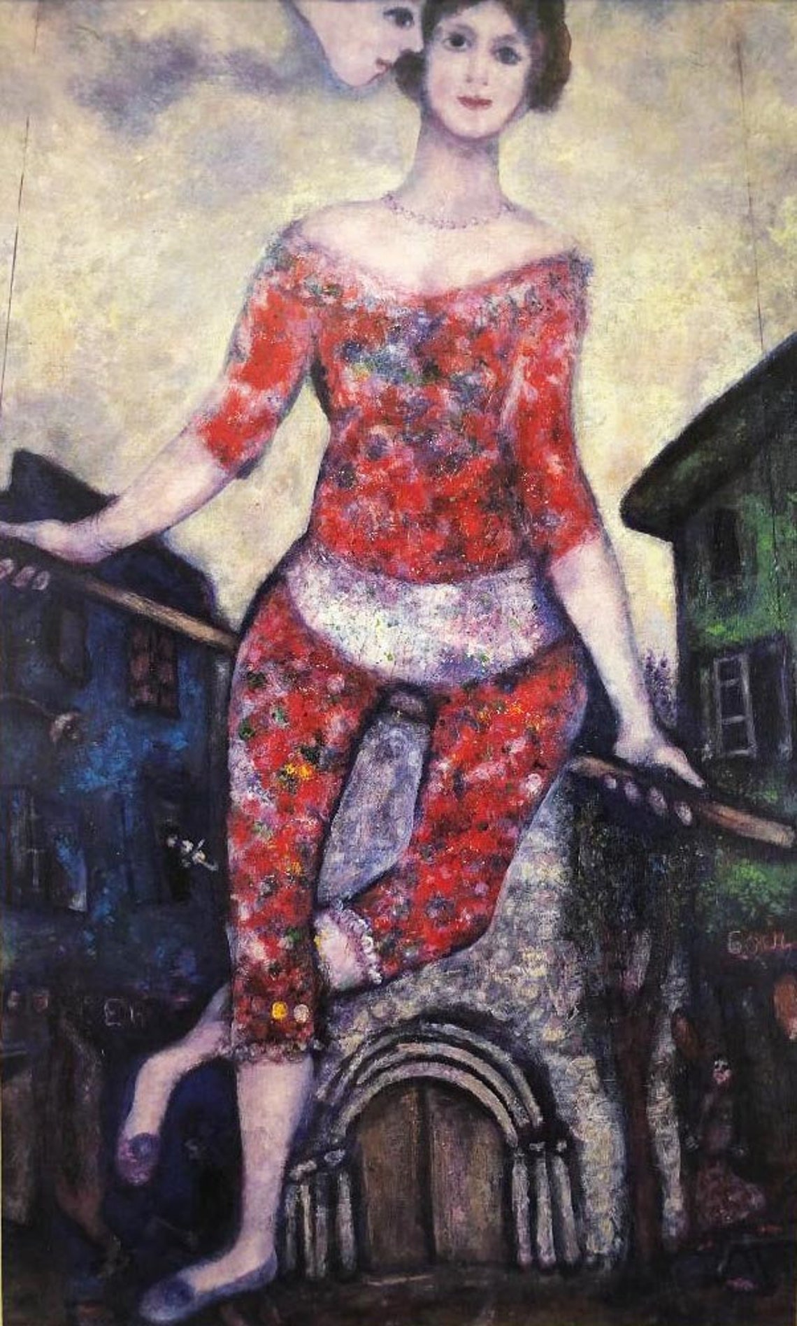 Marc Chagall "the Acrobat" New CUSTOM FRAMED Art Rare Poster - Etsy