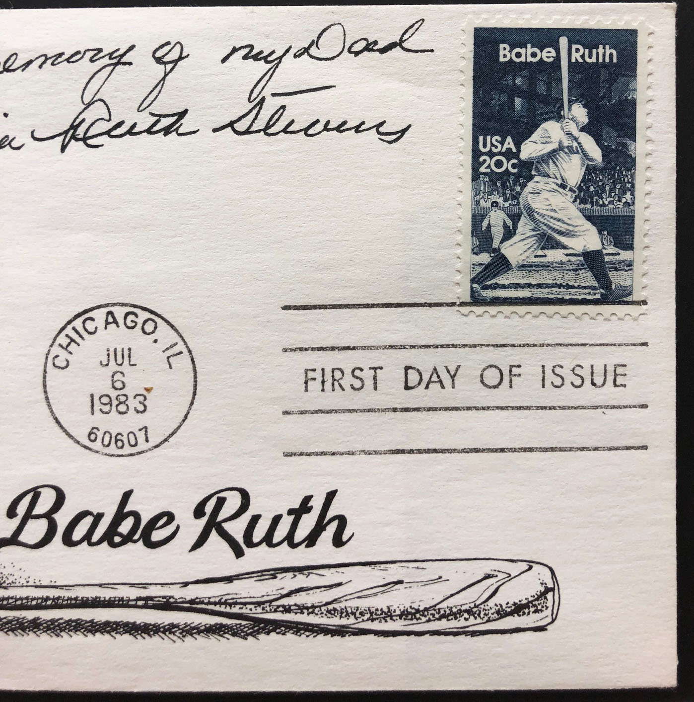 Norman Rockwell tribute to Babe Ruth First Day - Etsy
