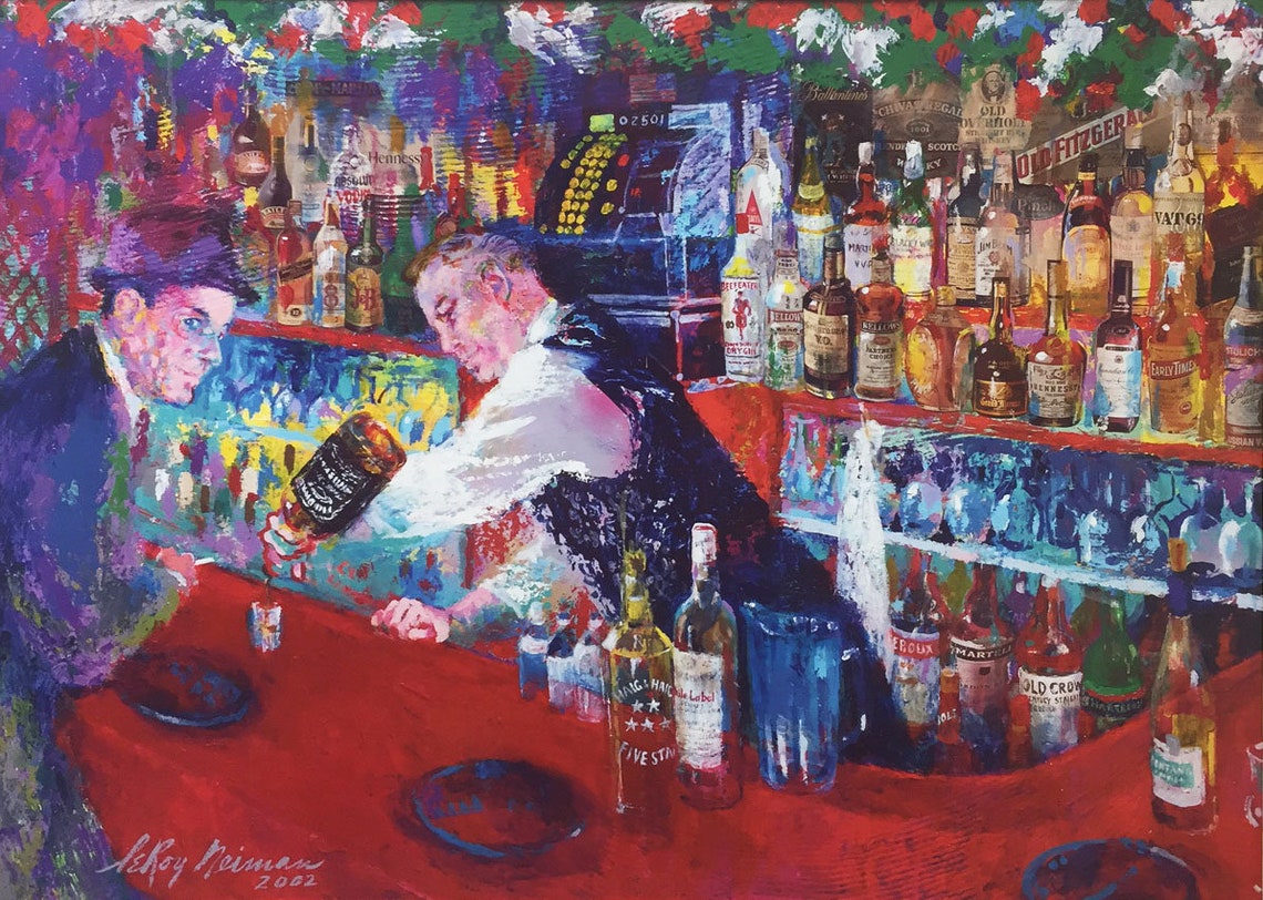Leroy Neiman "frank at Rao's" NEW Poster Art Lithograph Sinatra Rat ...