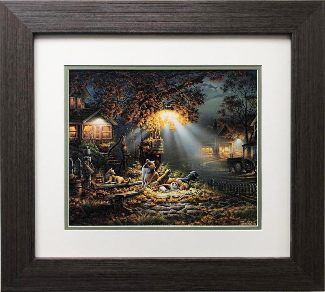 Terry Redlin our Friends CUSTOM FRAMED Art | Etsy