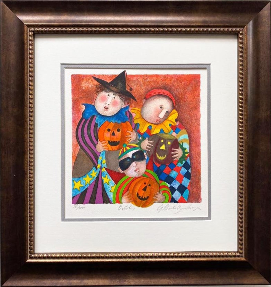 G.R. Boulanger "october" Signed & # FRAMED ART - Etsy