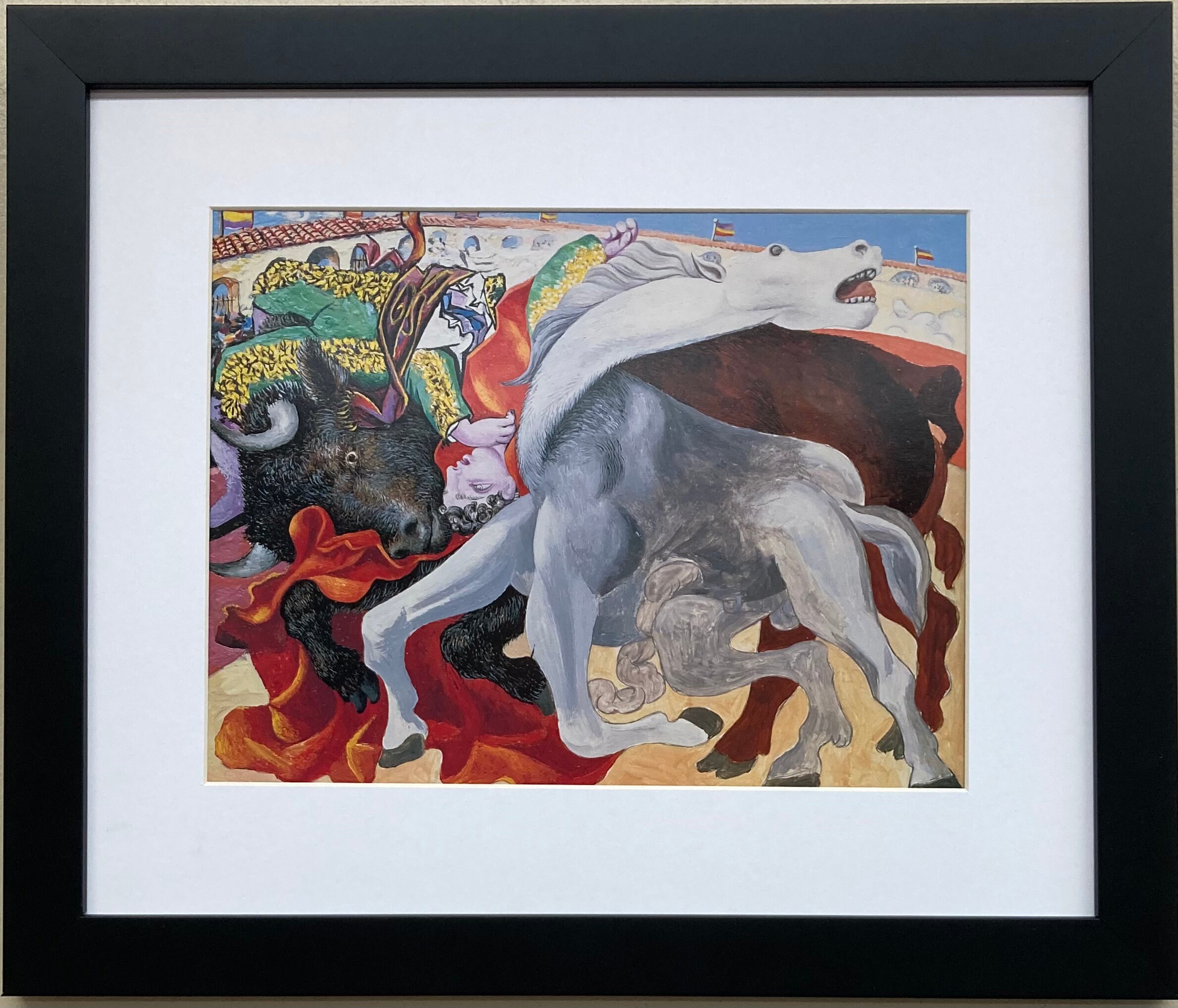 Pablo Picasso "bullfight: Death of the Toreador " FRAMED Art Print ...