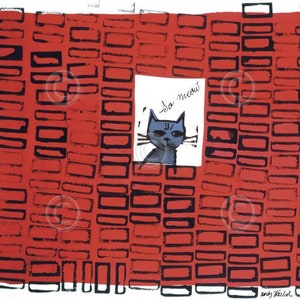 Andy Warhol "so Meow" 1958 CUSTOM FRAMED Pop Art Lithograph - Etsy