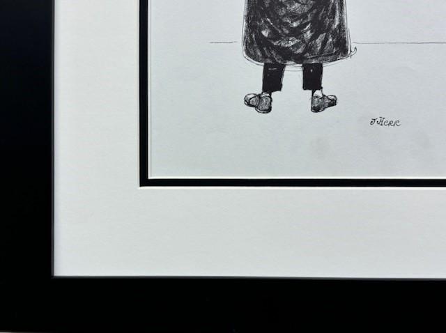J. Herr "art is for Everyone" NEW FRAMED Humorous ART Jewish Mid ...