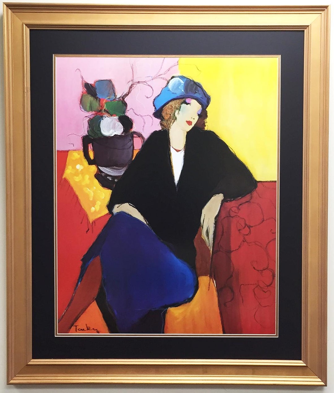 ITZCHAK TARKAY "suzanne" - Offset Lithograph Custom FRAMED Art New Litho - Etsy