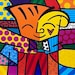 Romero Britto "little Hug" New Custom Framed Hand Signed Limited ...