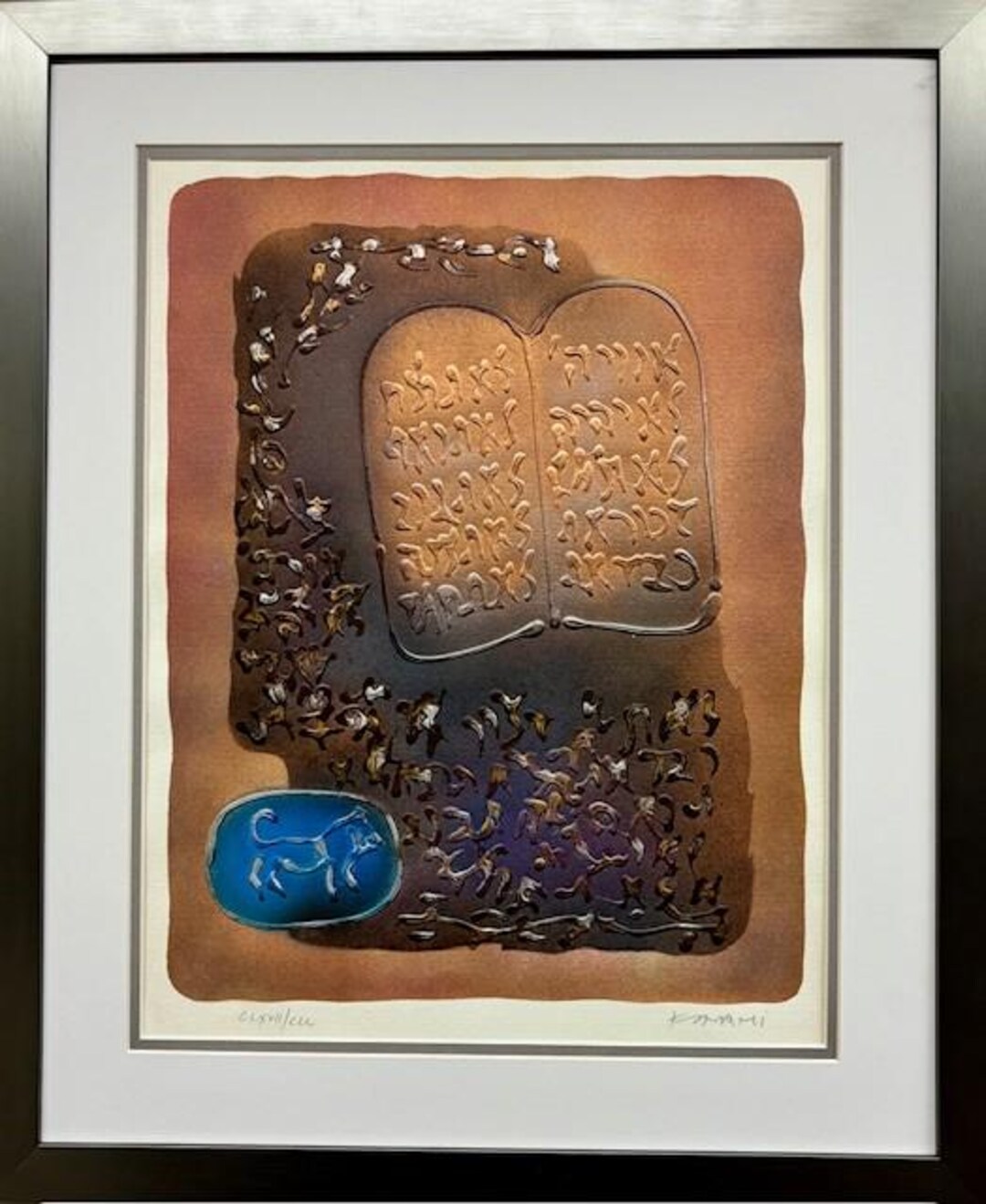 Joseph Farhi "the Ten Commandments" Signed Limited Edition Framed Art ...