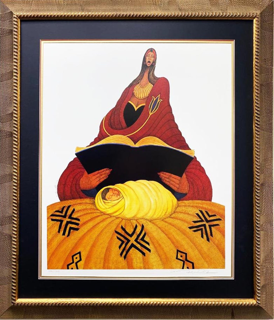 Albert Fennell "rejoicing in the World II: the Christening" FRAMED ...