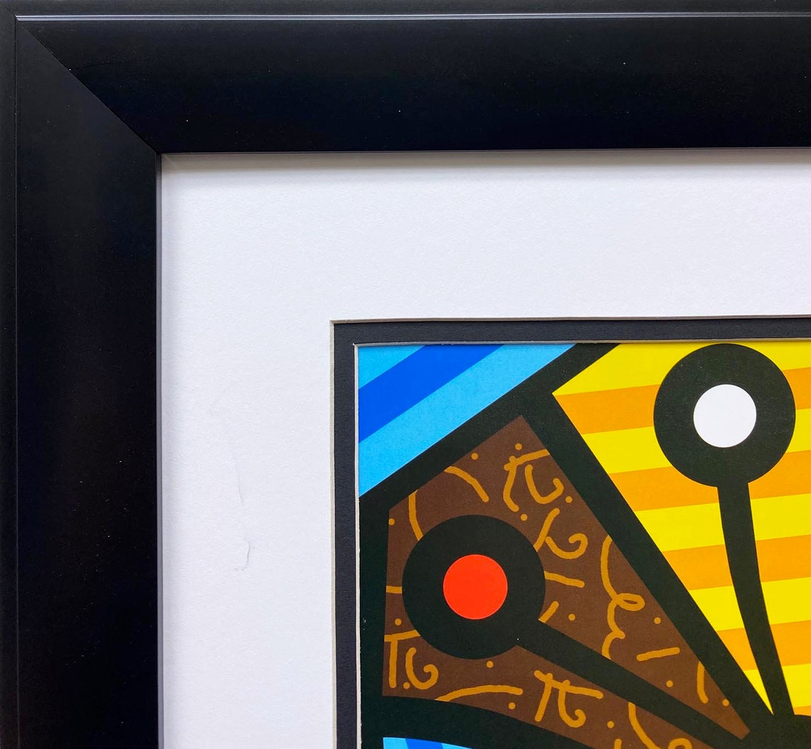 Romero Britto butterfly NEWLY CUSTOM FRAMED Art - Etsy UK