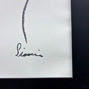 Simin Meykadeh "woman's Face Sketch Ii" FRAMED Plate Signed ART ...