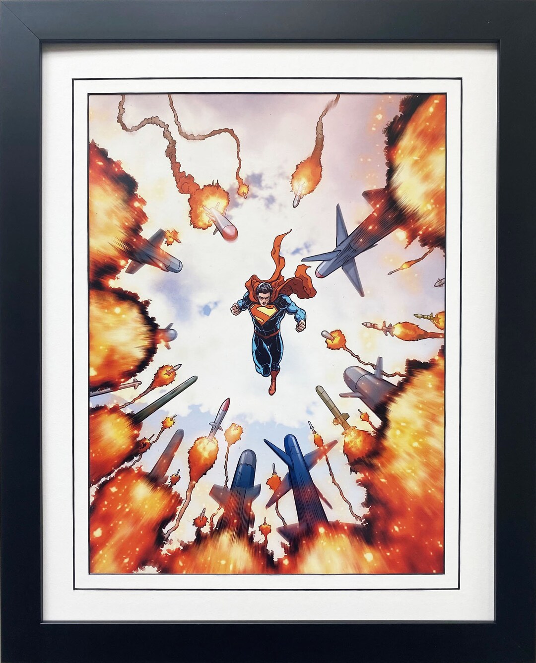 DC action Comics Vol 2 30 Framed & Matted Comic Book Poster Art - Etsy